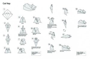 Chat en origami (115 photos) - instructions étape par étape pour les ...